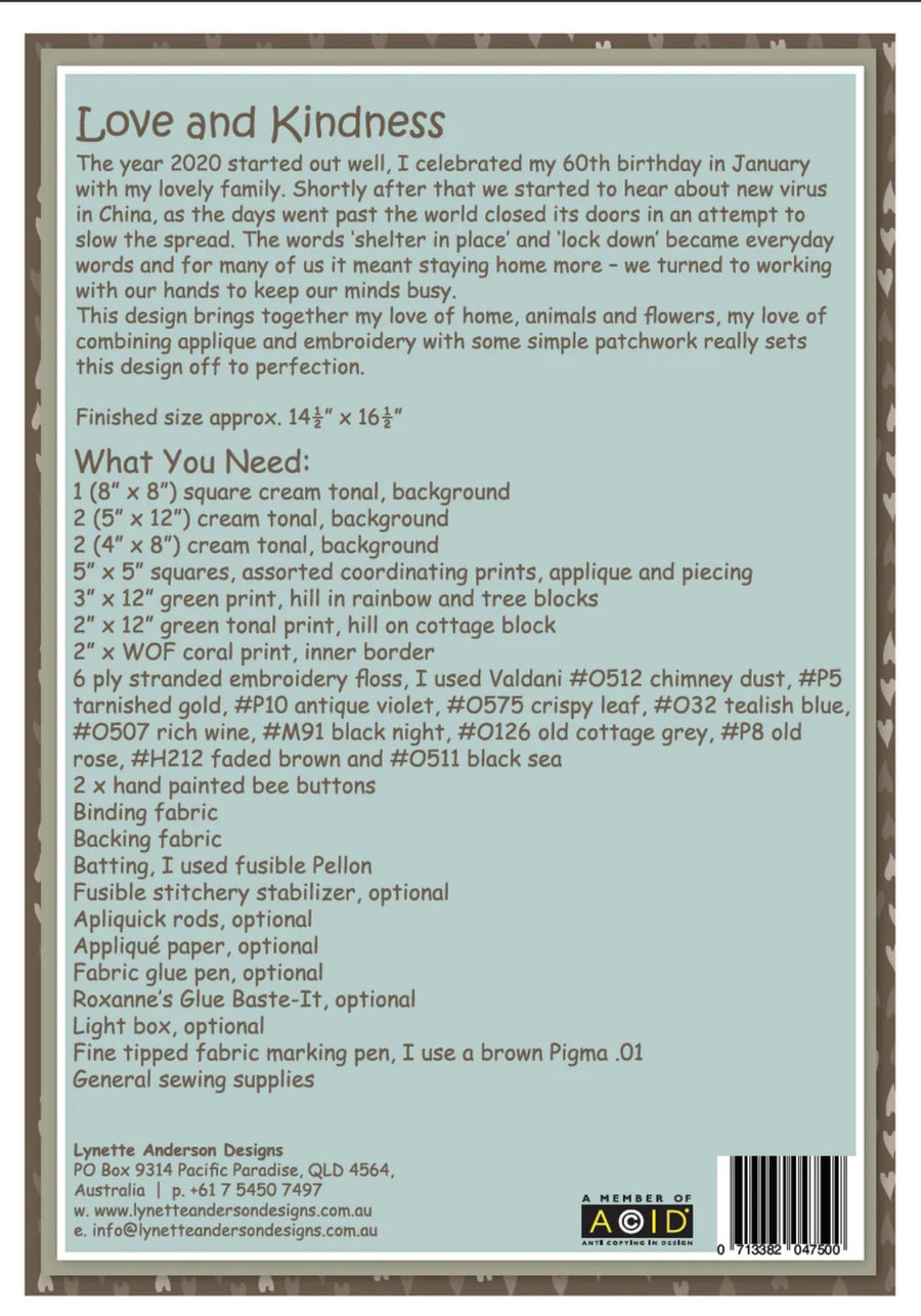 Love and Kindness - Downloadable Pattern – Little Quilt Store