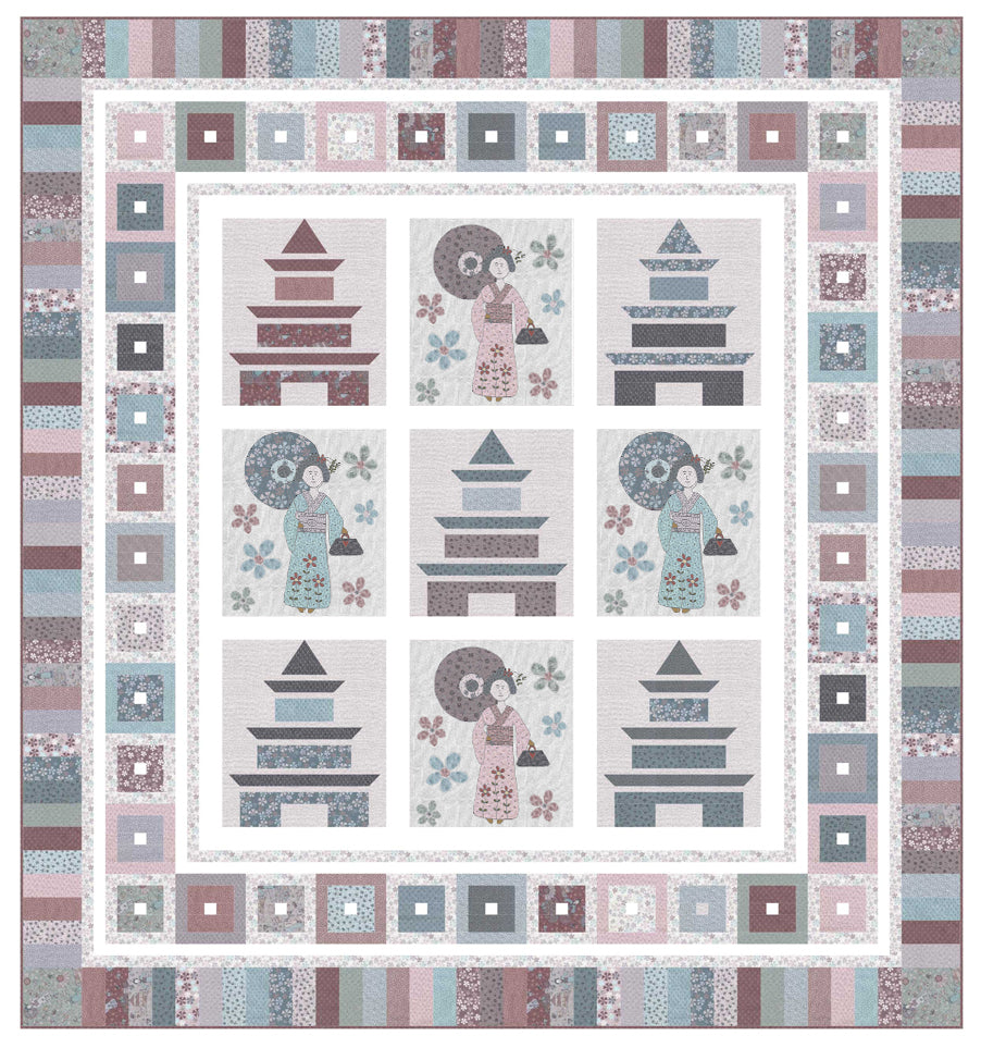 Pagodas and Parasols - pattern – Little Quilt Store