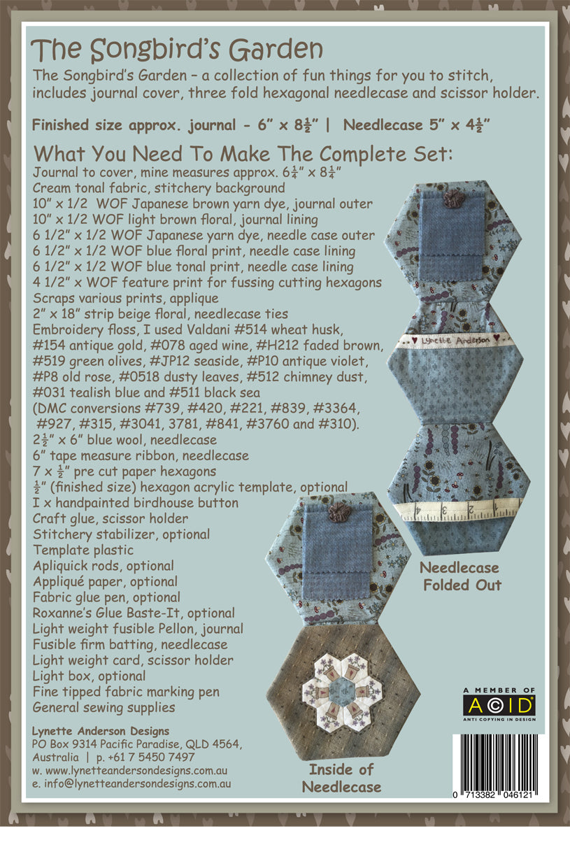 The Songbird's Garden - pattern – Little Quilt Store