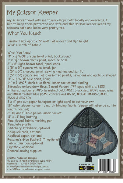 My Scissor Keeper - downloadable pattern – Little Quilt Store